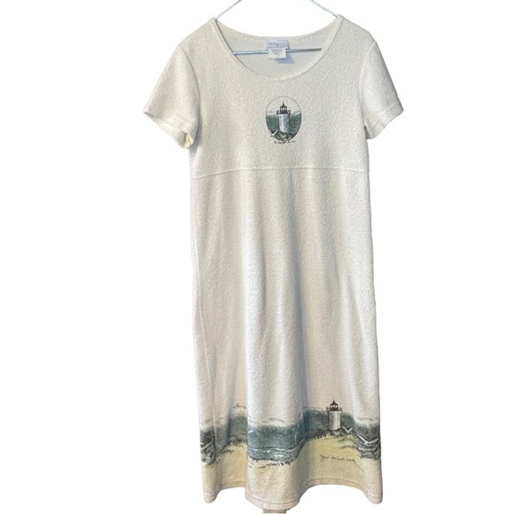 Dresses | Vintage D Morgan Signature Lighthouse Maxi Dress Artwear By D ...